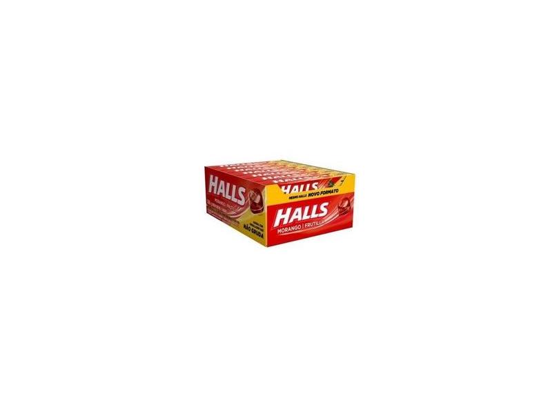 Halls Morango Cx. C/21un Adams com o Melhor Preço é no Zoom