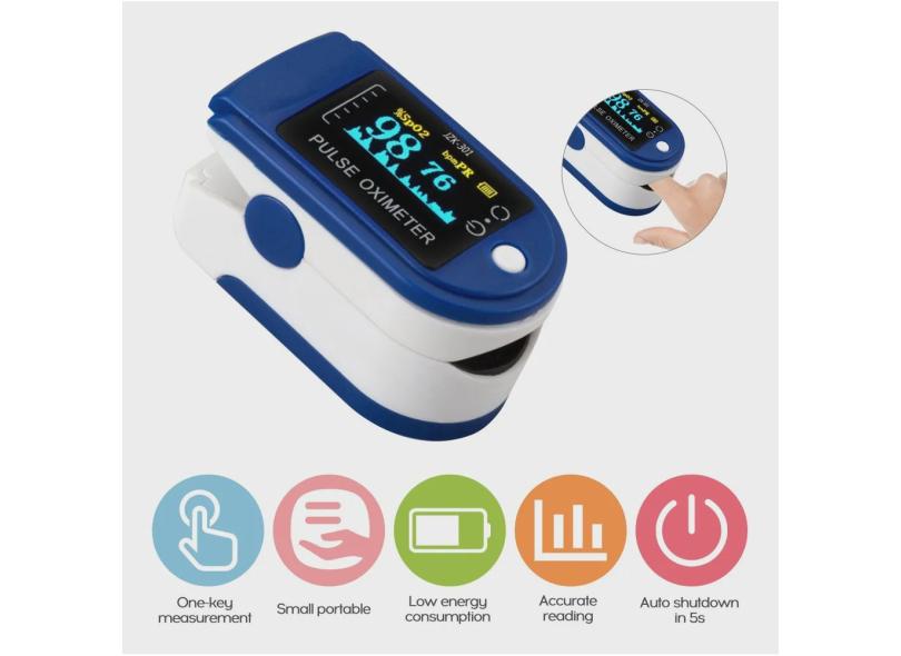 Digital Fingertip Pulse Oximeter Led Oxygen Display com o Melhor Preço ...