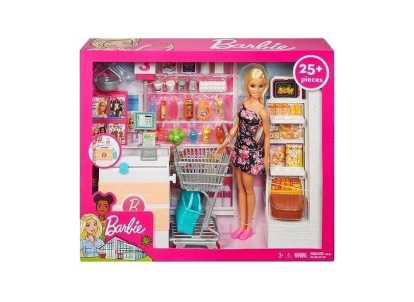 Boneca Barbie Supermercado De Luxo - Mattel Frp01 em Promoção é no ...
