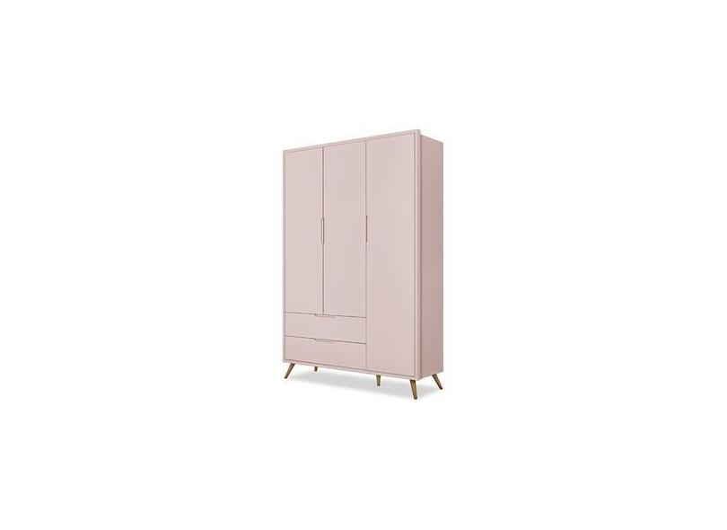Guarda Roupa Old 3 Portas E 2 Gav Clean Plus Rose/Nature - Planet Baby ...