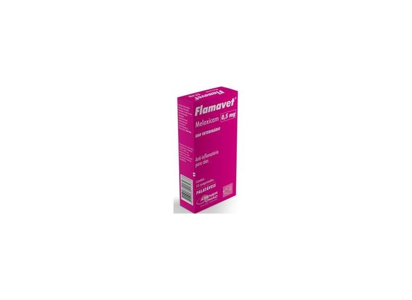 Anti-Inflamatório Agener União Flamavet 0,5mg para Cães - 10 ...
