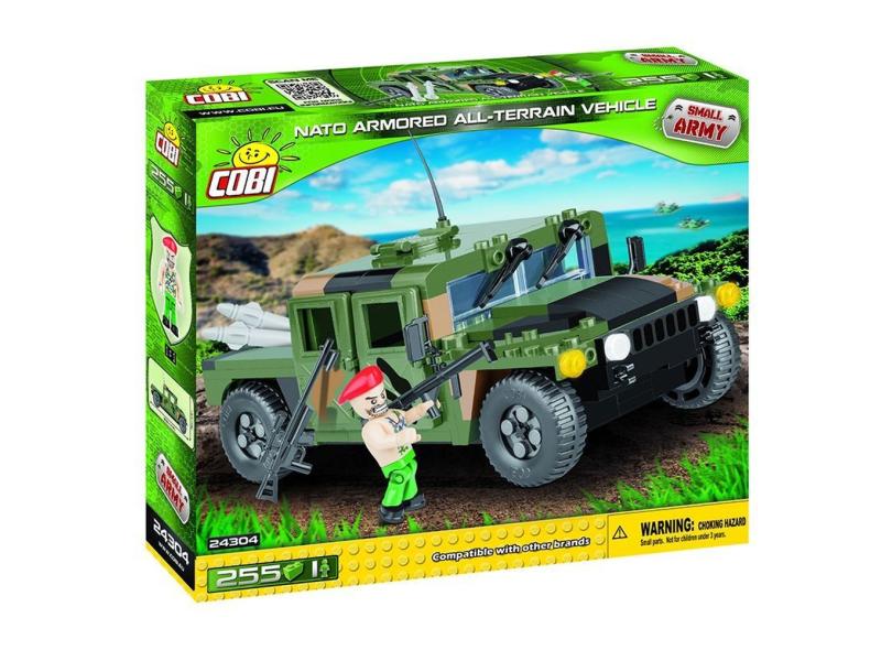 Blocos de Montar Carro Militar Humvee Camo All Terrain 255 Peças Cobi ...