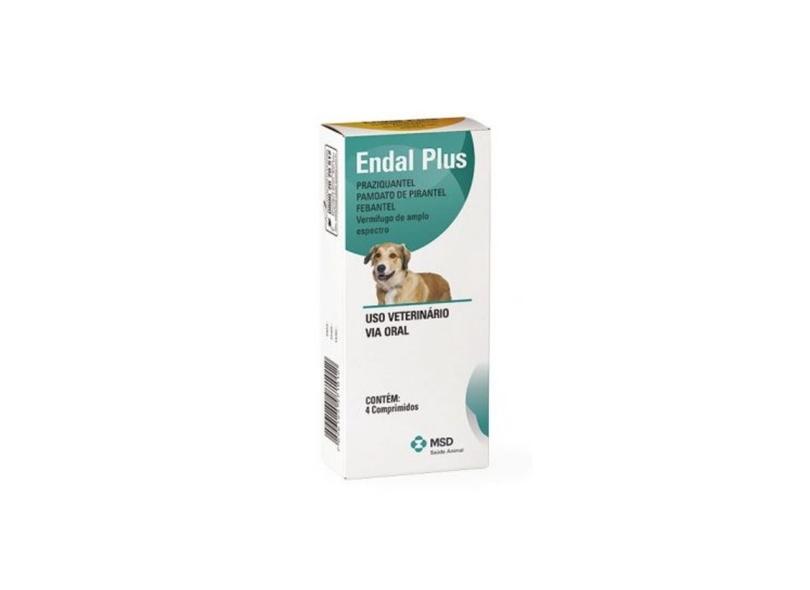 Endal Plus 4 comprimidos para Cães 10kg - Vermífugo com o Melhor Preço ...