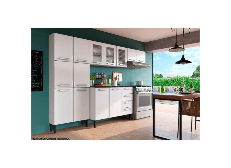 Kit de Cozinha Completa 4 Peças Gourmet (2 Armários + 1 Balcão + 1 ...