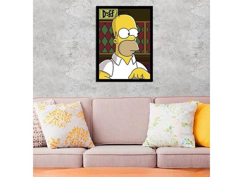 Quadro Homer Simpson Duff com o Melhor Preço é no Zoom