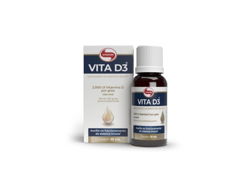 VITAMINA D3 2000UI/GOTA 10ML (450 GOTAS) VITAFOR ESPASMO FLATOL com o ...