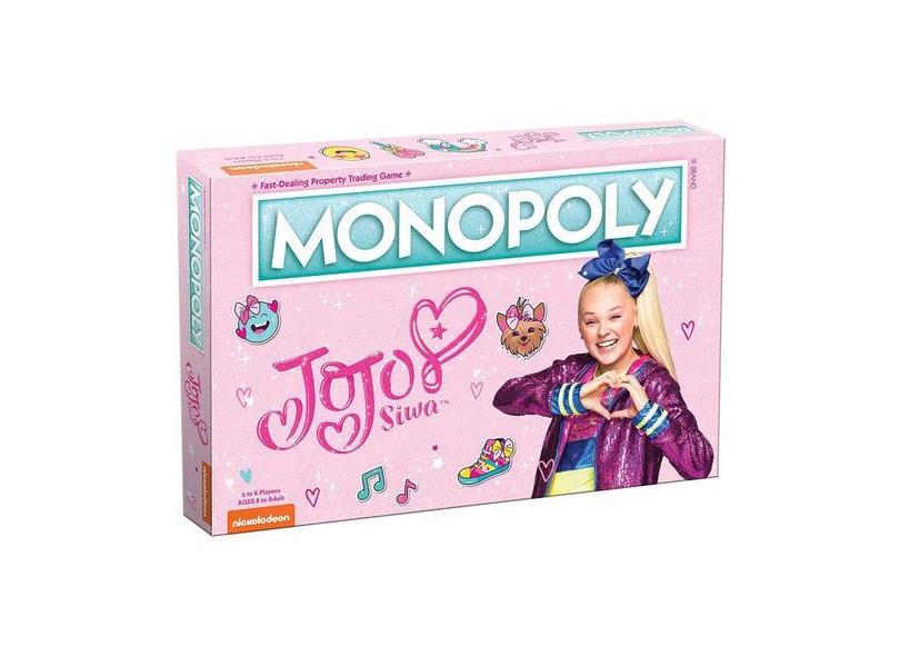 Jogo De Tabuleiro Usaopoly Monopoly Jojo Siwa Edition All Ages com o ...