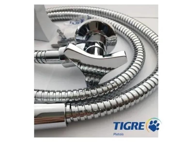 Ducha Higiênica Executiva Tigre Metais Gyro Gy 2195 Cr 1,20m com o ...
