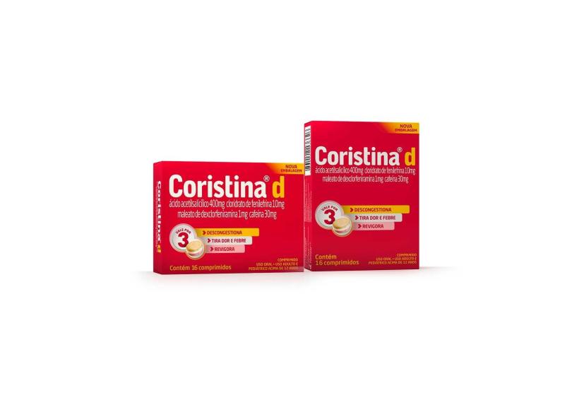 Coristina D com 16 Comprimidos 16 Comprimidos com o Melhor Preço é no Zoom