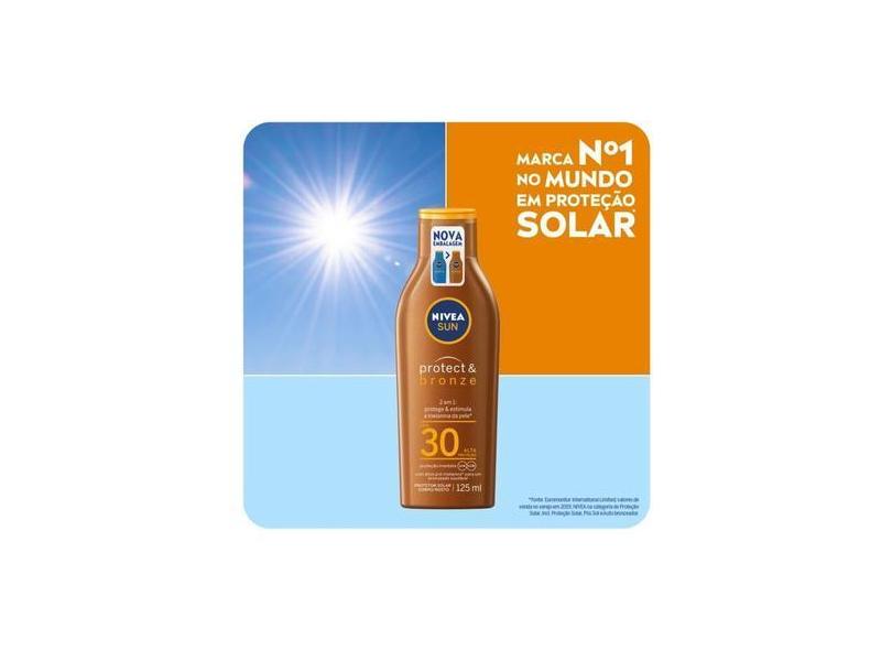 Nivea Sun Protetor Solar Fps 30 Protege A Pele Dos Raios Solares E Dei ...