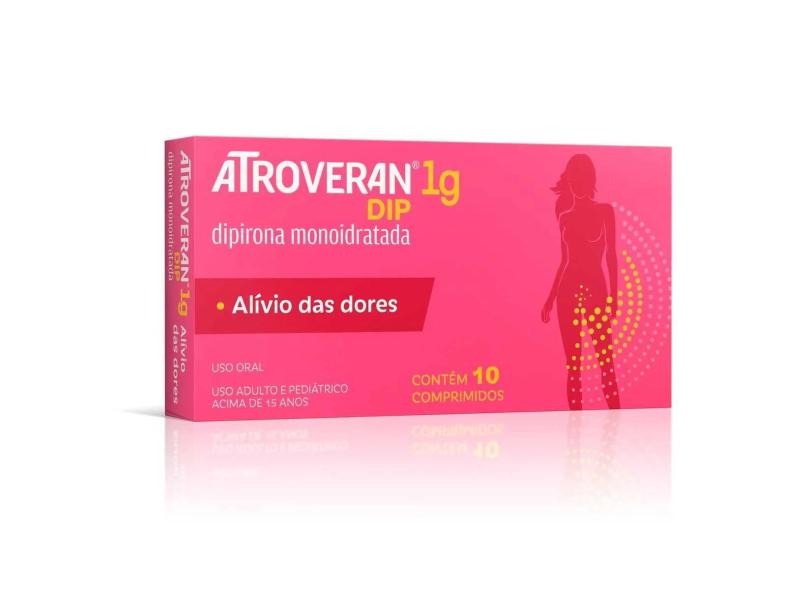 Atroveran Dipirona 1G 10 Comprimidos com o Melhor Preço é no Zoom