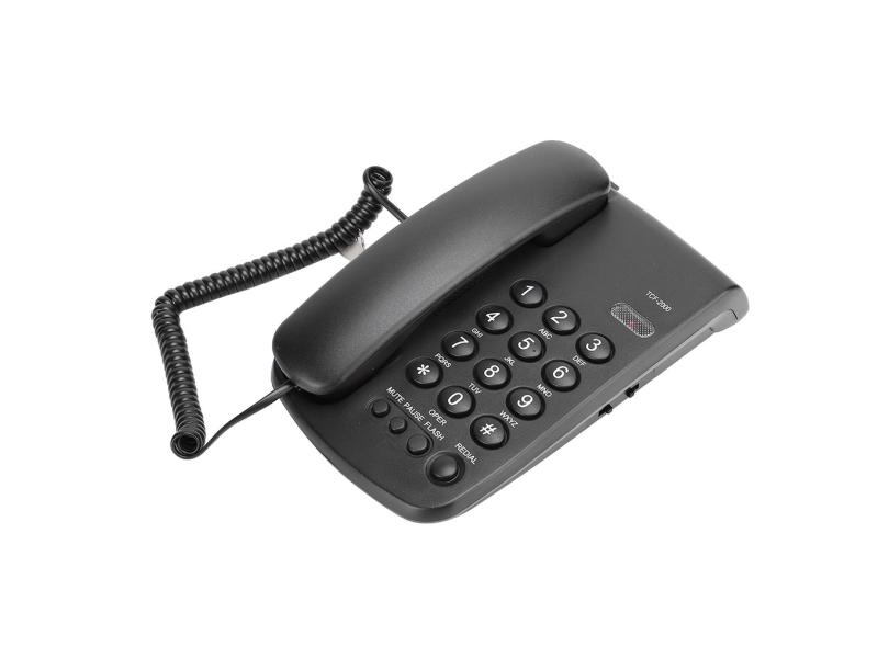 TCF-2000 Telefone fixo com fio, telefone de mesa, viva-voz para home ...