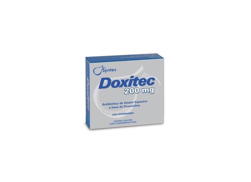 Doxitec Antibiótico 16 Comprimidos - 200 mg com o Melhor Preço é no Zoom