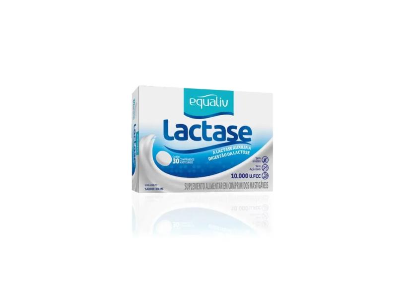 Lactase sabor Creme 10.000U.FCC 30 comp. mastigáveis Equaliv com o ...