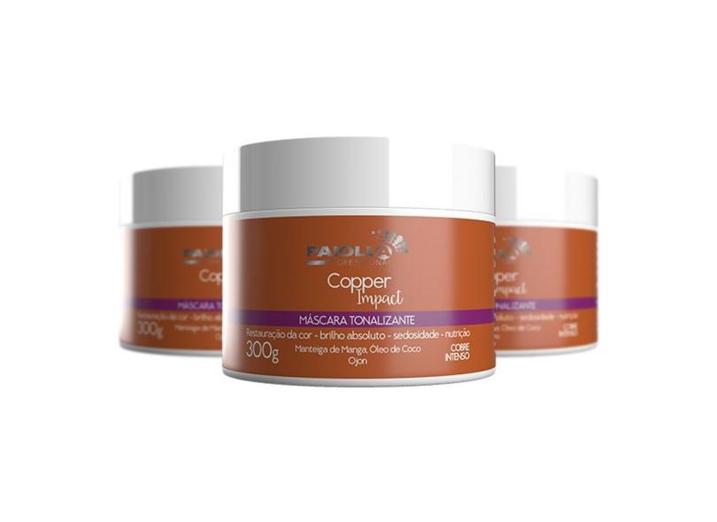 Máscara Tonalizante Copper Cobre Brilho Intenso Paiolla 300g com o ...