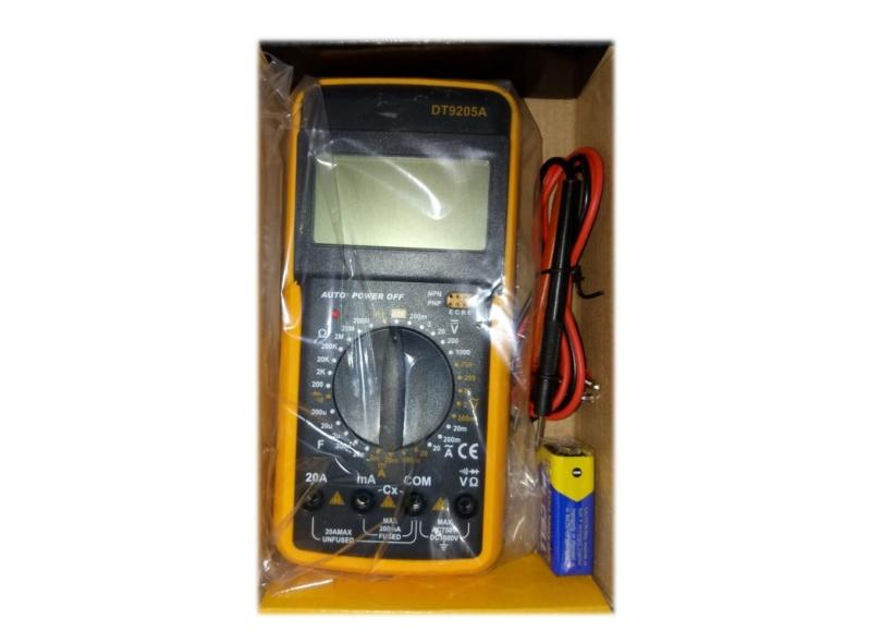 Multímetro Digital DT9205A Equipamento de Medição Voltímetro ...