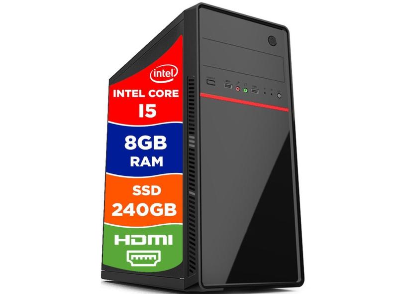 Computador Pc Cpu Intel Core i5 8GB ssd 240GB Hdmi Desktop com o Melhor ...