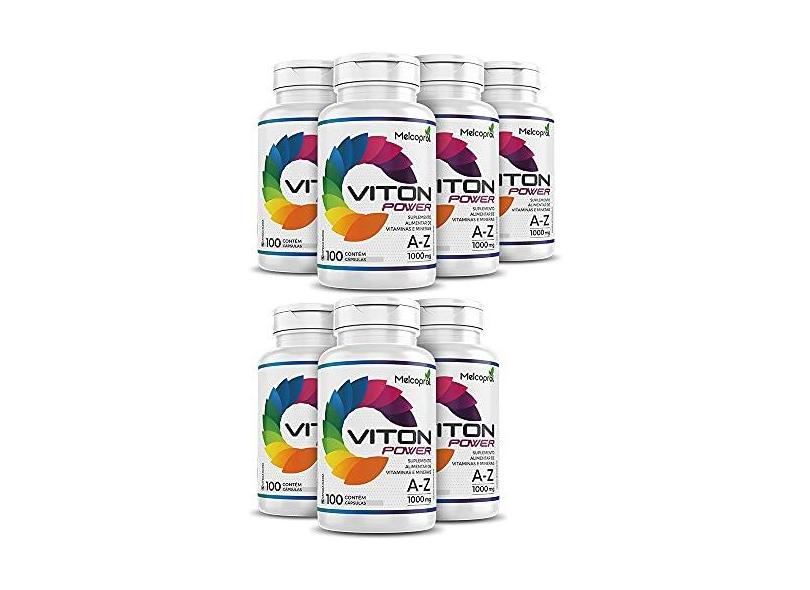 Suplemento Vitaminico A-Z Viton Power 7X 100 Cápsulas 1000Mg em ...