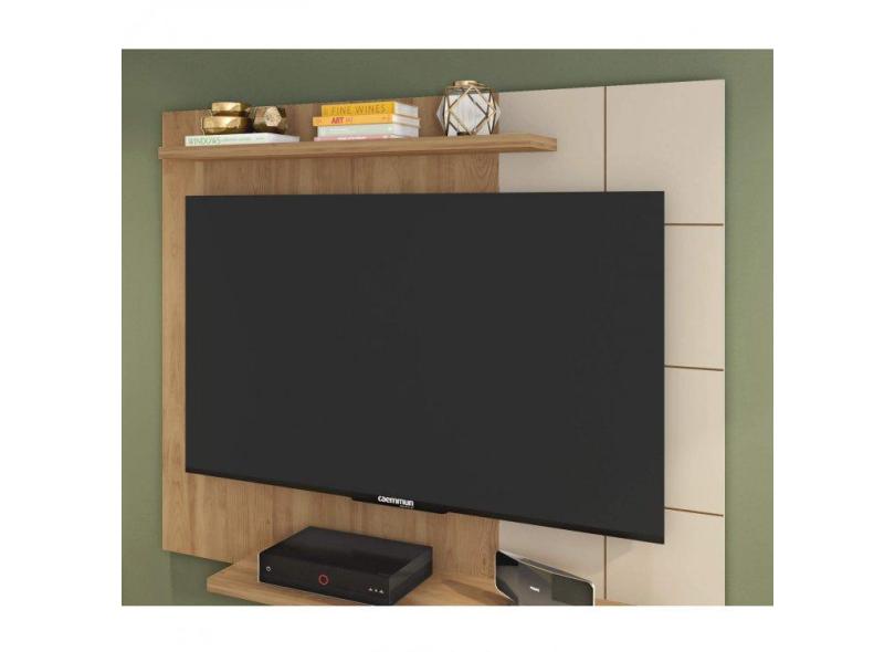Painel para TV até 58 Polegadas Cross Caemmun Buriti/Off White com o ...