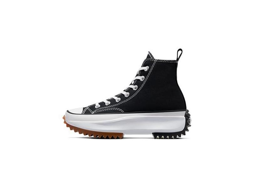 Converse Men's Run Star Hike High Top Sneakers, Black/White/Gum, 13 ...