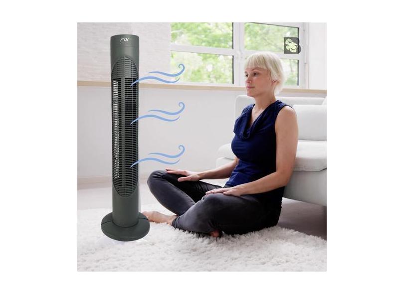 Ventilador de Torre 110 ou 220v Circulador De Ar De Coluna Torre Silen ...