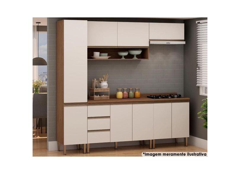 Kit de Cozinha Completa 5 Peças Violeta (2 Armários + 2 Balcões + 1 ...