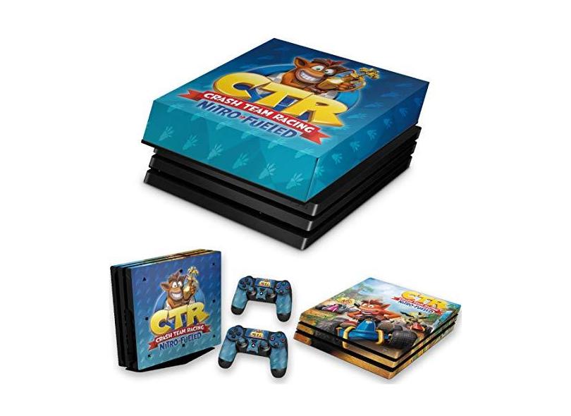 Capa Anti Poeira e Skin para PS4 Pro - Crash Team Racing Ctr com o ...