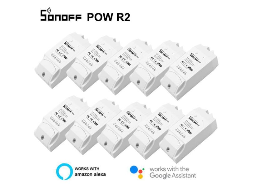 Sonoff pow r2 inteligente sem fio interruptor wi fi 16a medição do ...