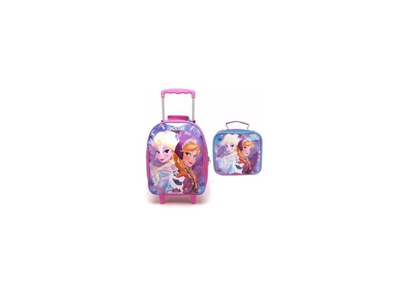 Kit Mochila Mochilete Da Frozen Escolar Infantil Tam G Com Lancheira ...