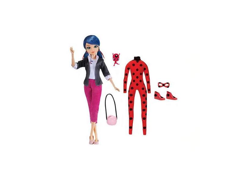 Boneca Miraculous Ladybug Superhero Secret Marinette Com Acessórios Mu ...