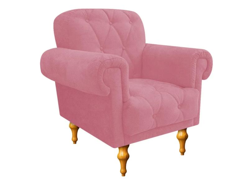 kit Poltrona e Puff Decorativos Dani Suede Bebê AM Decor com o Melhor ...