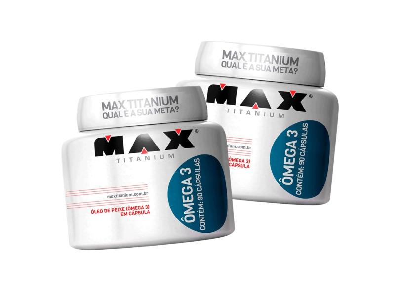 Kit 2x Ômega 3 90 Cápsulas - Max Titanium - Aumento de imunidade com o ...