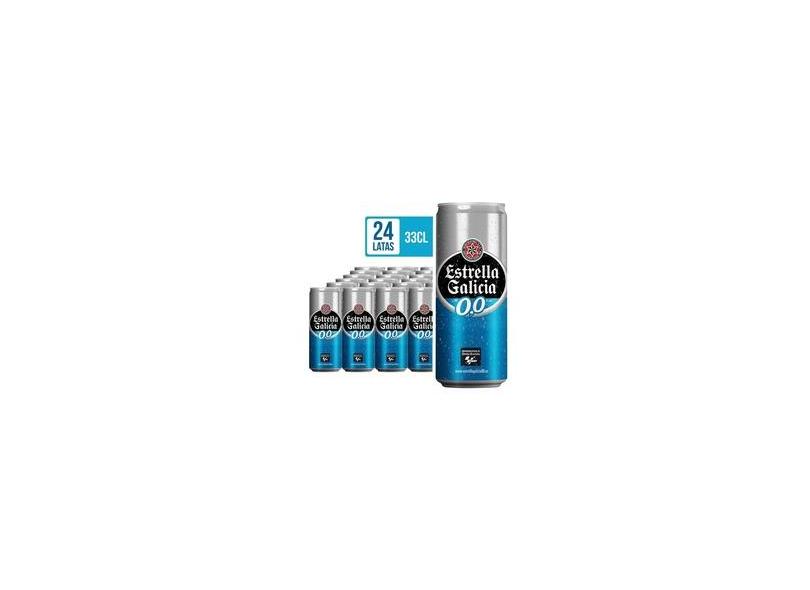Cerveja Estrella Galicia Zero Álcool Pct Lata 24x330ml com o Melhor ...
