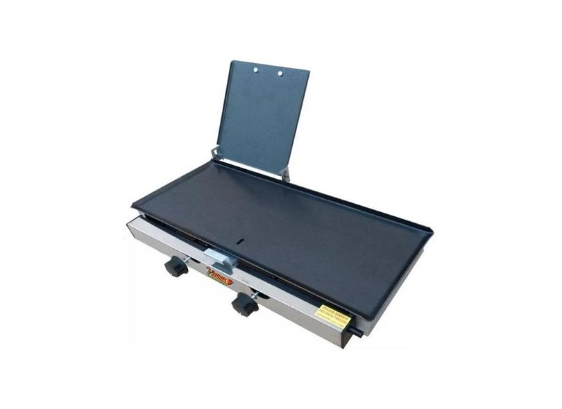 Chapa Lanche 60x30 Hot Dog Inox A Gás 2 Bocas Com Prensa em Promoção é ...