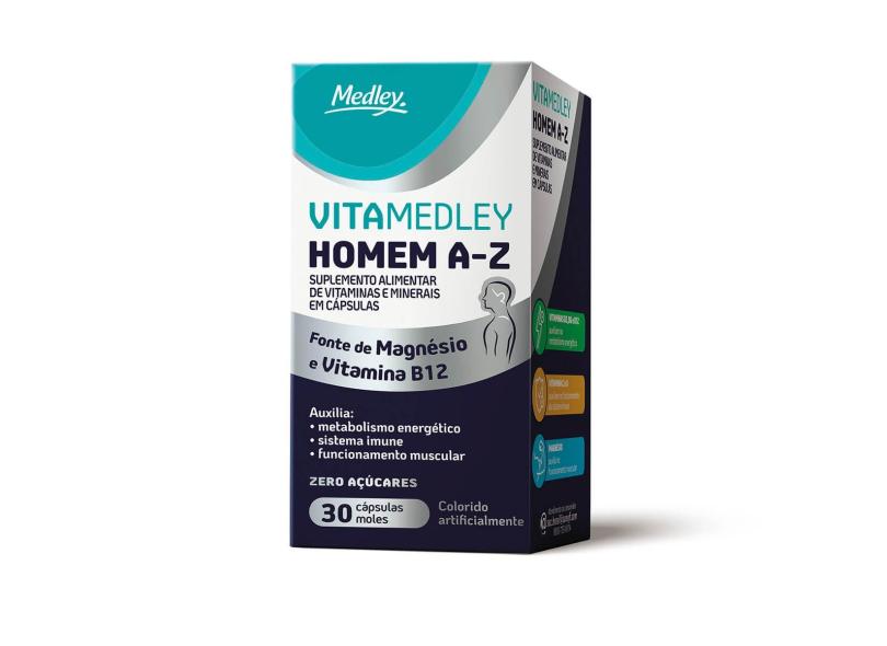 Suplemento Alimentar VitaMedley Homem A-Z com 30 cápsulas 30 Cápsulas ...