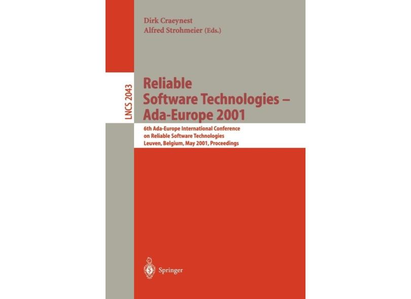 Reliable Software Technologies - Ada-Europe 2001 com o Melhor Preço é ...