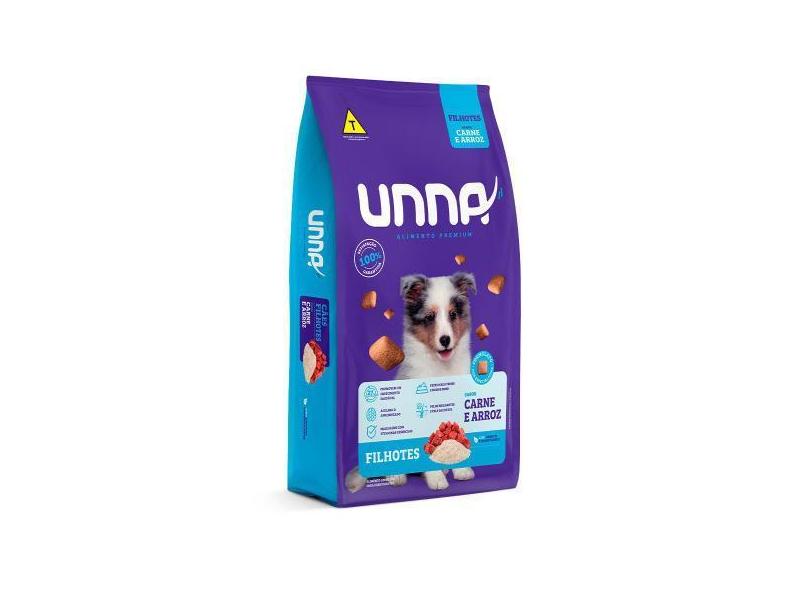 Ração Unna Para Cães Filhotes Carne E Arroz 10,1Kg - Solito com o ...