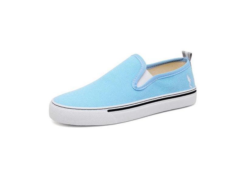 Tênis Slip On Liso Calce Facil Amanda Block com Elástico Lateral e Sol ...