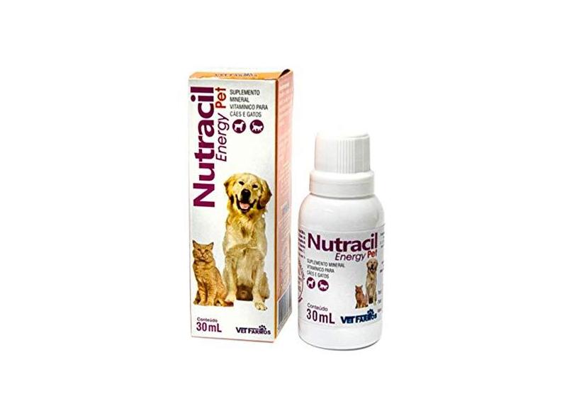 Suplemento Mineral Vitamínico Nutracil Energy Pet para Cães e Gatos ...