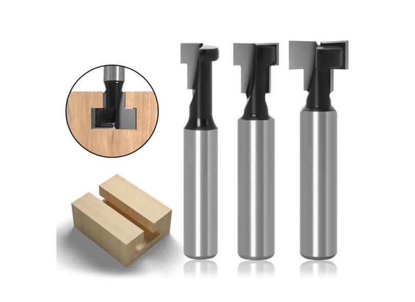 3/8 1/2 \ Shank T-Slot Router Bit, Carboneto de T-Track de Alocação ...