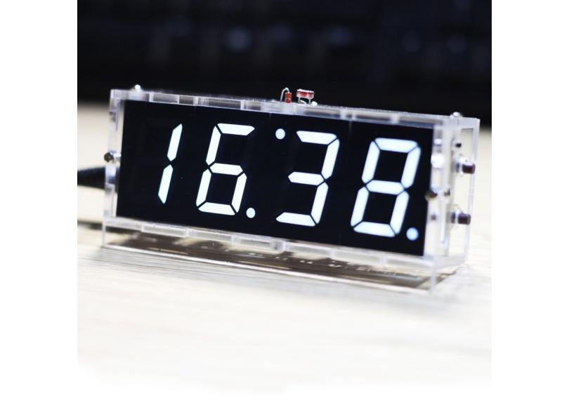 Compact 4 dígitos diy LED Relógio Digital Kit de Controle de ...