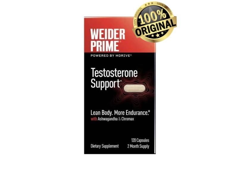 Weider Prime Testosterone Support Com D3 B6 B12 Cálcio Zinco 120 ...
