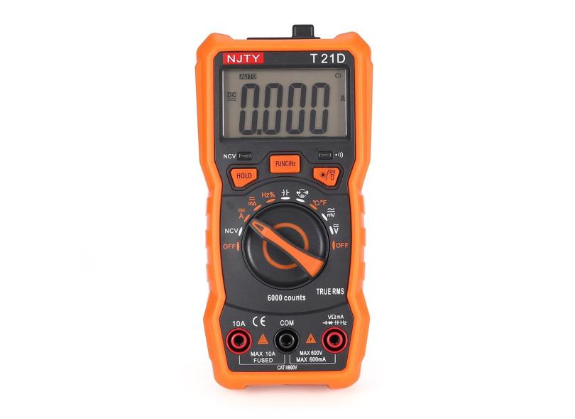 Mini Multímetro Digital Multímetro njty T21D dc / ac Volt Amp Ohm Diode ...