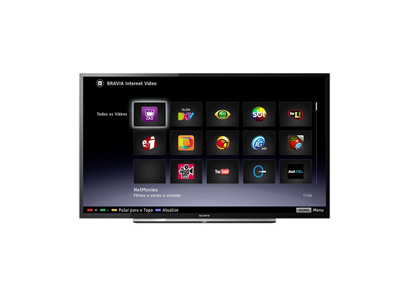 Smart TV TV LED 60" Sony Bravia Full HD Netflix KDL-60W605B 4 HDMI com ...