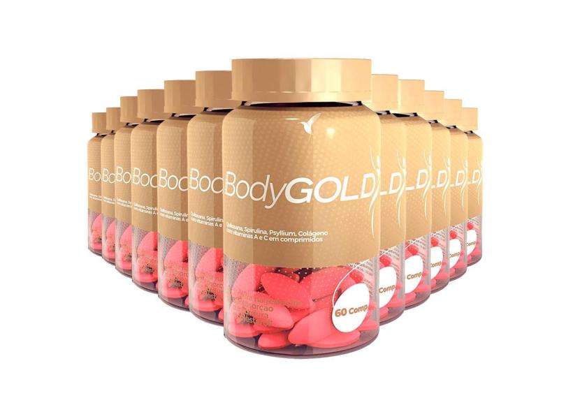 KIT BODY GOLD ELEVE LIFE - 180 DIAS - 720 CáPSULAS 12 POTES em Promoção ...