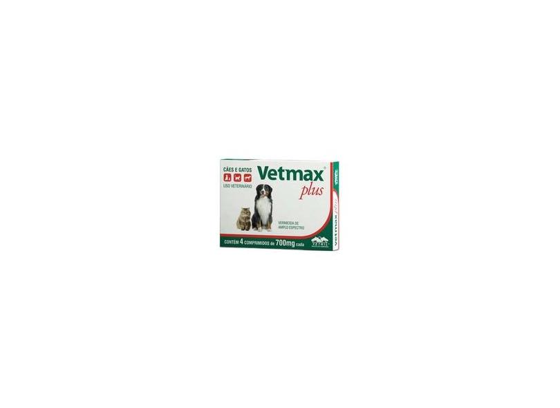 Vetmax Plus Vermifugo Para Cães 10kg 4 Comprimidos com o Melhor Preço é ...
