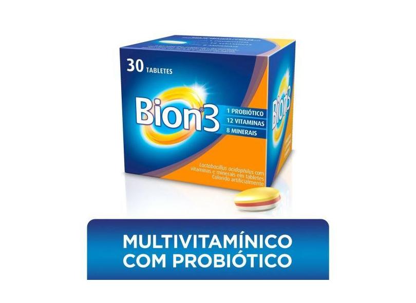 Tabletes Multivitamínico Com Probiótico Bion3 Com 30 Tabletes - P&G com ...