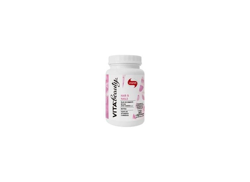 Vita Beauty Vitaminas Minerais E Óleo De Semente De Uva 500mg Vitafor 60 Cápsulas Em Promoção é