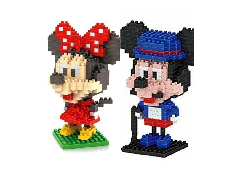 Lego Mini Mickey Mouse -Minnie - Mini Block 300 Pcs - Disney Mini Lego ...