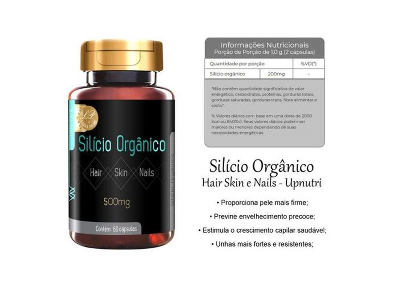 Silício Orgânico Upnutri Hair Skin E Nails 60 Cápsulas com o Melhor ...